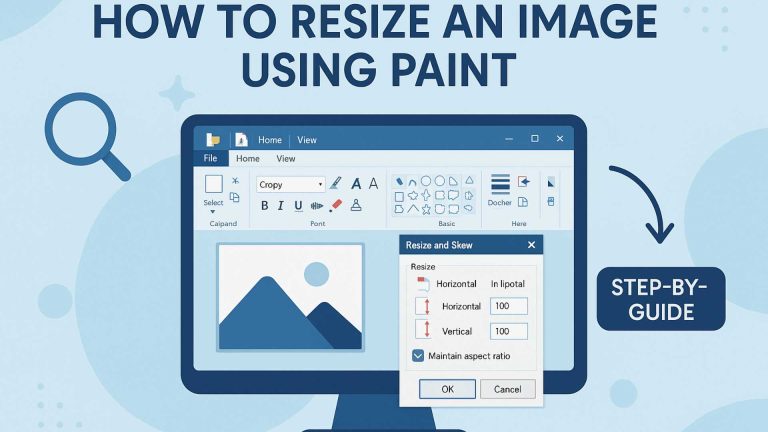 How to Resize an Image Using Paint: Step-by-Step Guide for Beginners